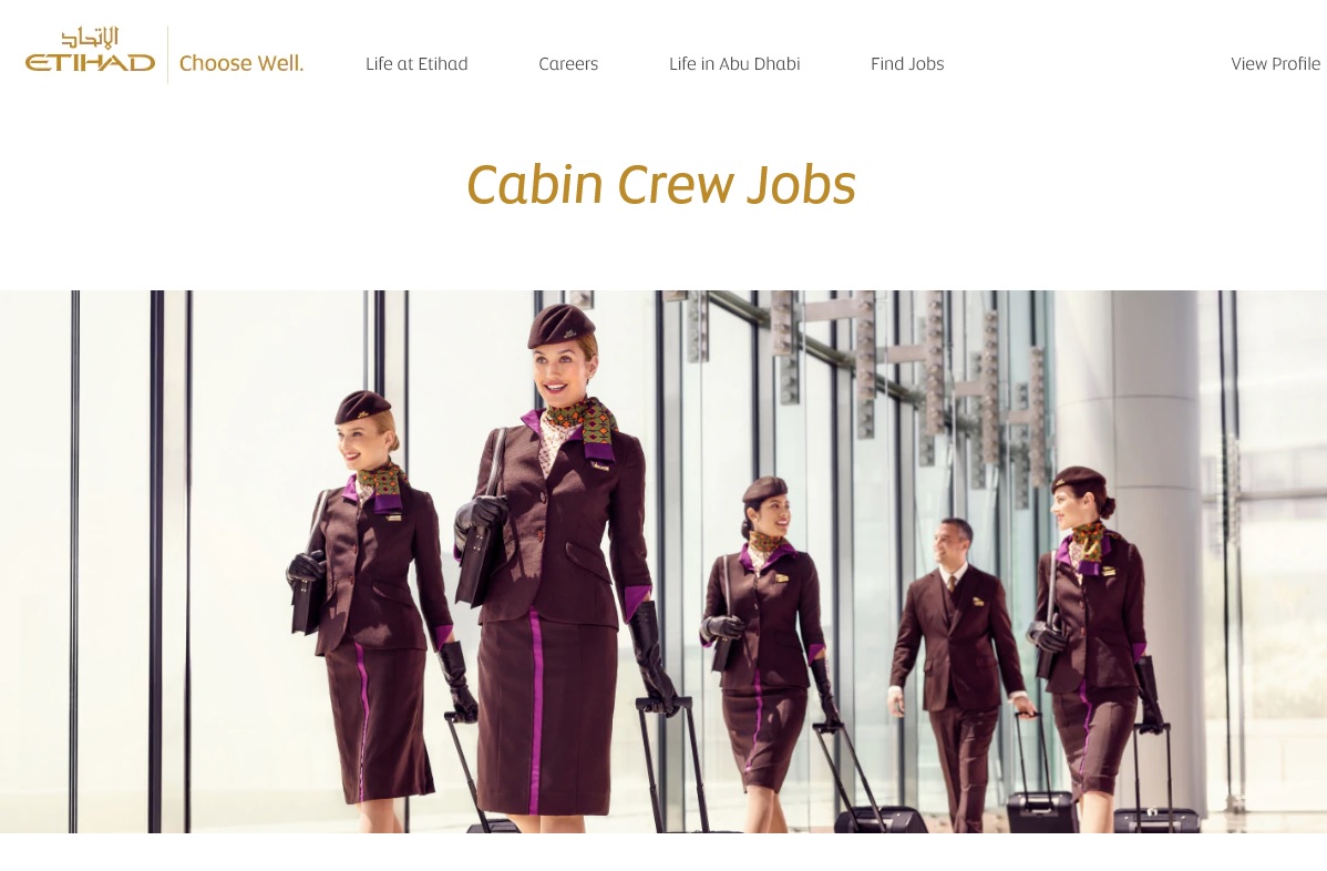 How to apply: Etihad's Cabin Crew Online Application